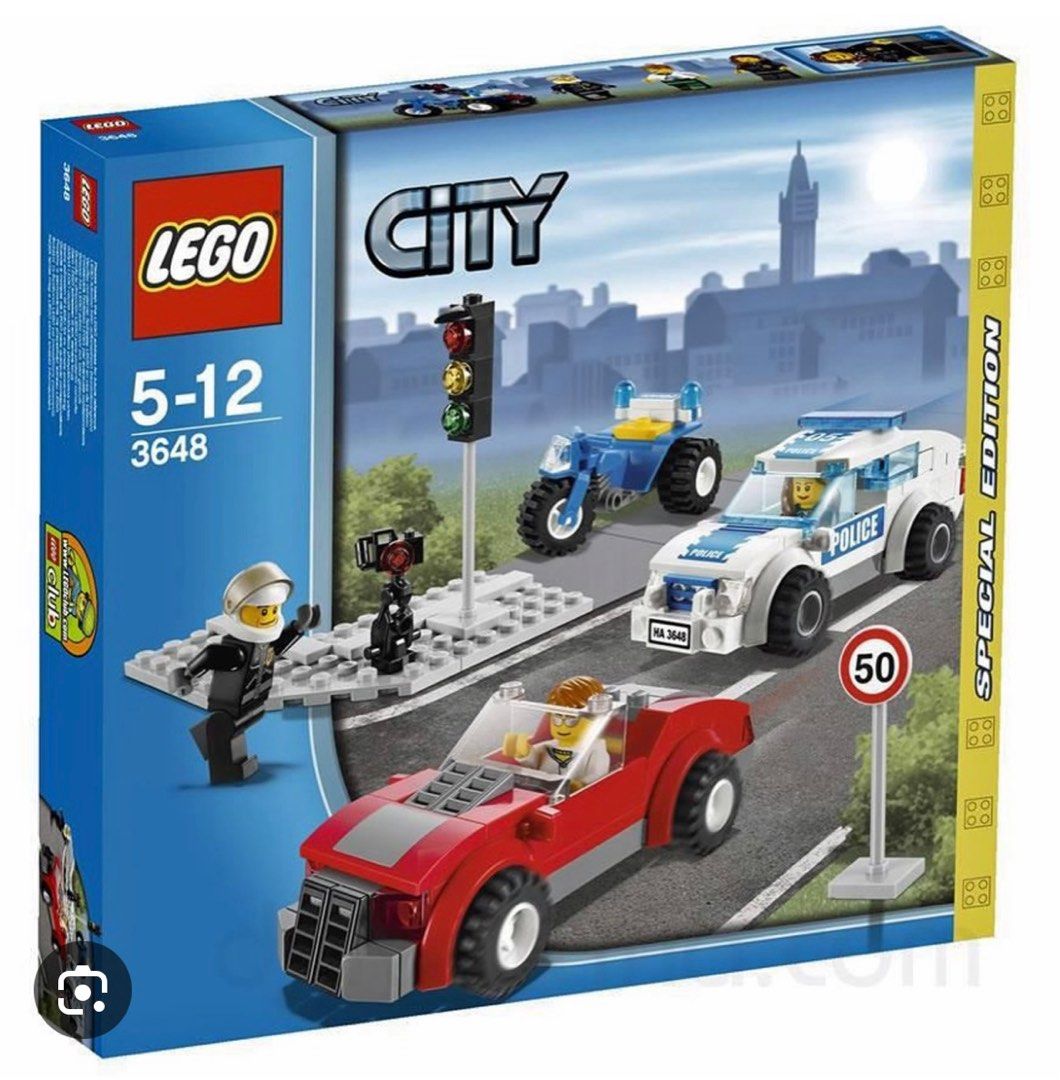 Lego city police car 3648 complete set, Hobbies & Toys, Toys & Games on Carousell