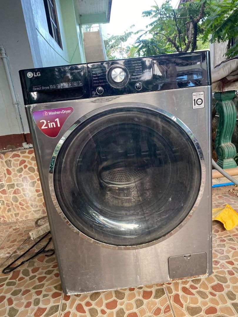 LG TWC1450H1V Inverter Combo Washer & Dryer Washing Machine, TV & Home ...