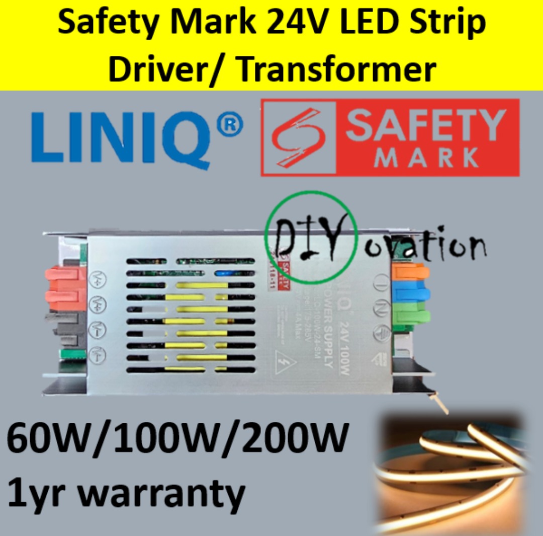 Liniq Safety Marked 24V LED driver/ Driver for led strip/ Power supply ...