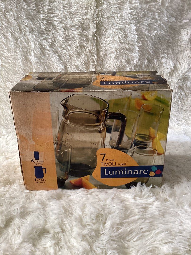 Luminarc pitcher set, Furniture & Home Living, Kitchenware & Tableware ...