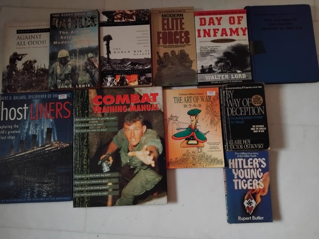 Many military war books elite forces titanic ghost liners combat ...