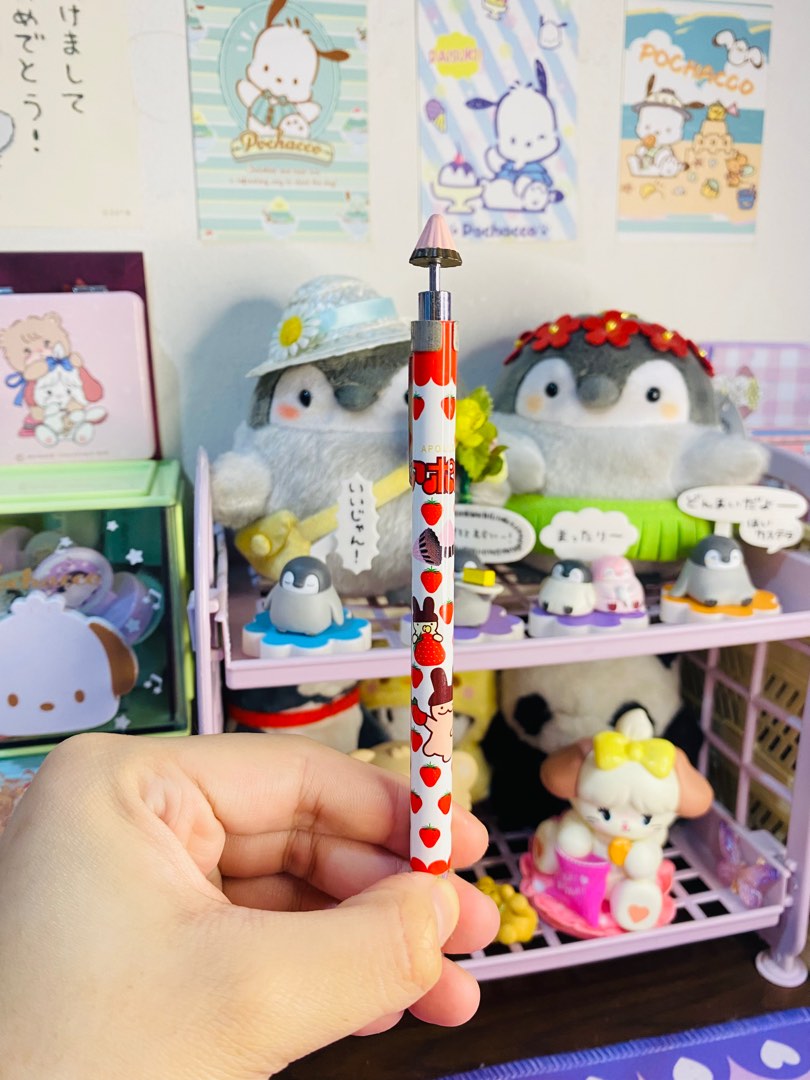 Meiji Apollo strawberry chocolate mechanical pencil, Hobbies & Toys ...