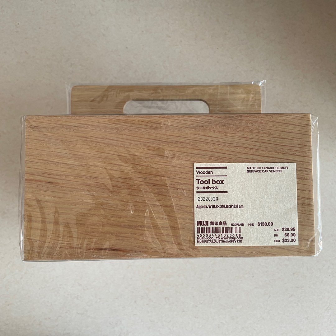 Muji Wooden Tool Box, Hobbies & Toys, Stationery & Craft, Other ...