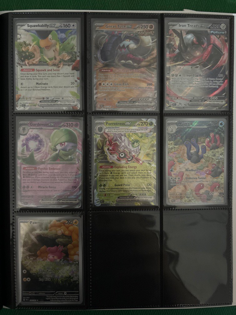 Pokémon Scarlet & Violet Paldean Fates - Squawkabilly EX, Great Tusk EX ...