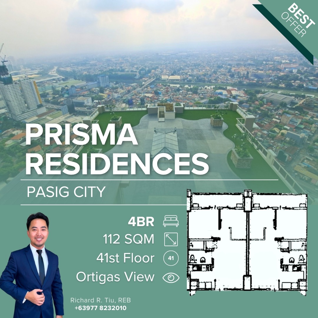 Prisma Residences 2BR Two Bedroom Tandem Unit Near BGC and Ortigas FOR ...