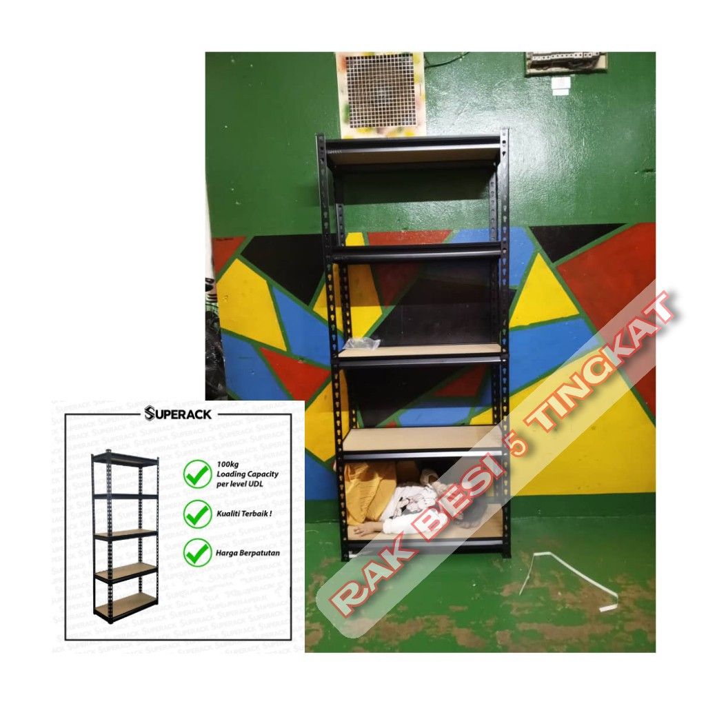 Racks besi rack rack besi 5 tingkat, Furniture & Home Living, Home ...