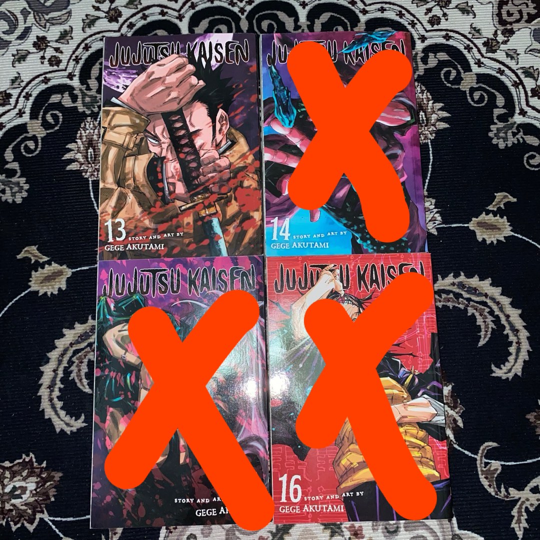 (READ DESC) Jujutsu Kaisen JJK - Volume 13, 14, 15, 16 (Original ...
