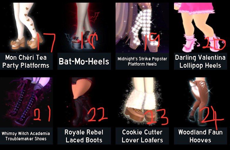 Royale high heels shop, Video Gaming, Gaming Accessories, In-Game ...