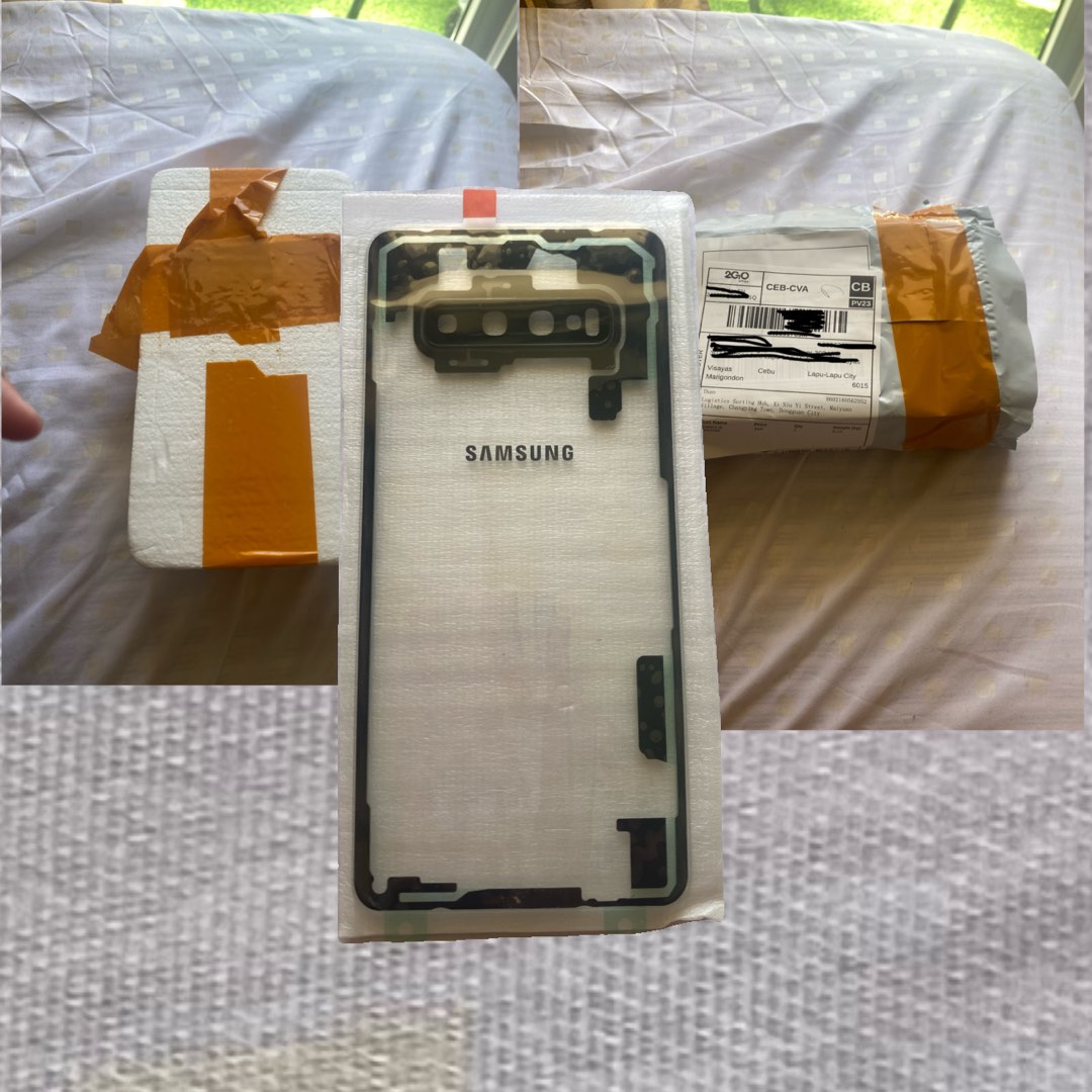 Samsung S10 Plus Back Glass Transparent (100 pesos only), Mobile Phones ...