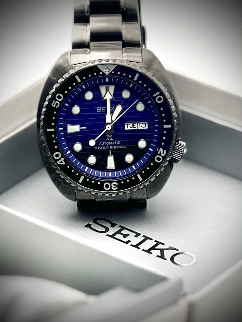 Seiko Prospex “Turtle” Save The Ocean Diver’s 200M Blue Dial SRPD11K1 ...