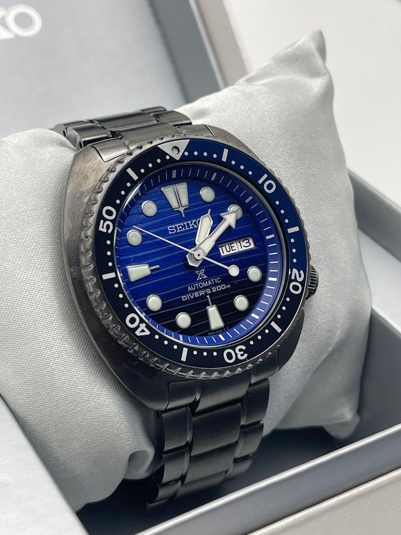 Seiko Prospex “Turtle” Save The Ocean Diver’s 200M Blue Dial SRPD11K1 ...