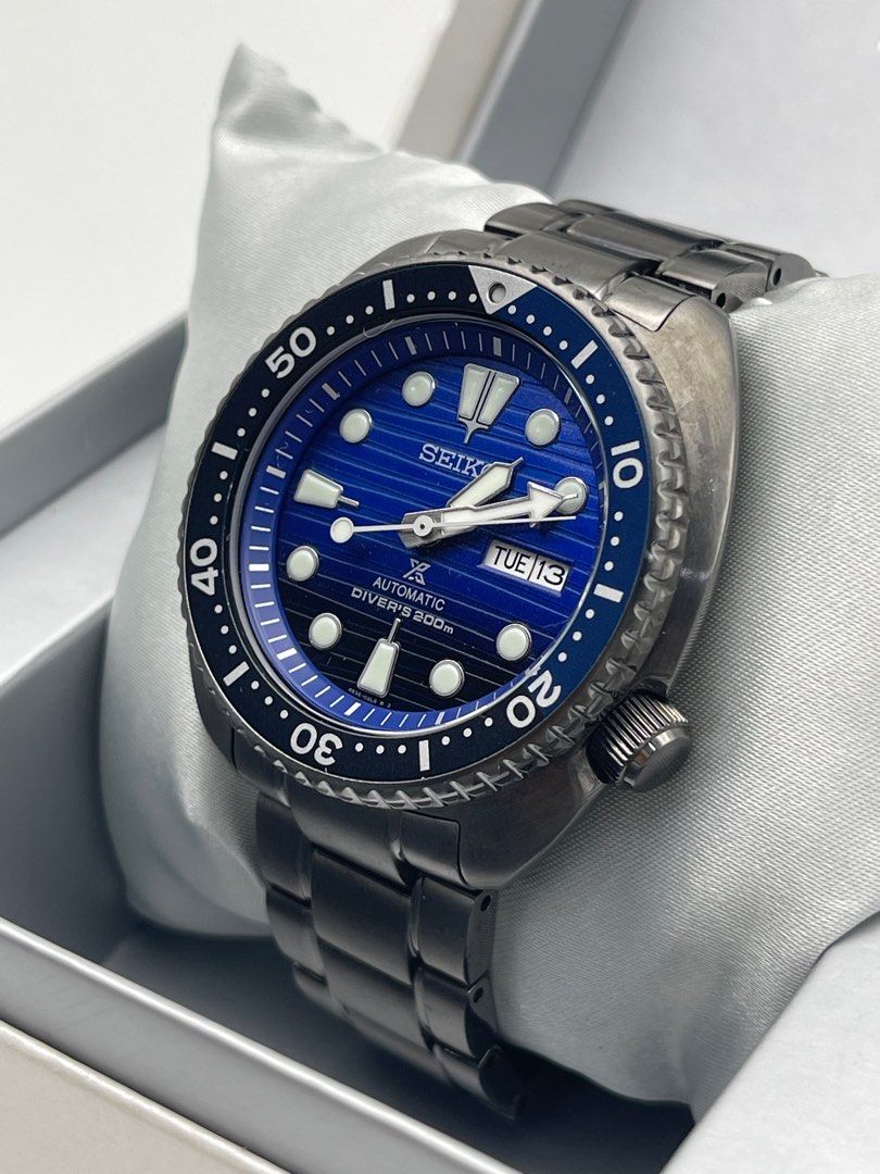 Seiko Prospex “Turtle” Save The Ocean Diver’s 200M Blue Dial SRPD11K1 ...