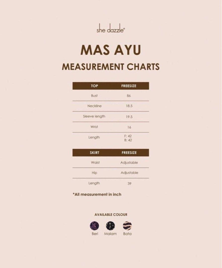 She Dazzle Mas Ayu in Bata, Women's Fashion, Muslimah Fashion, Baju ...