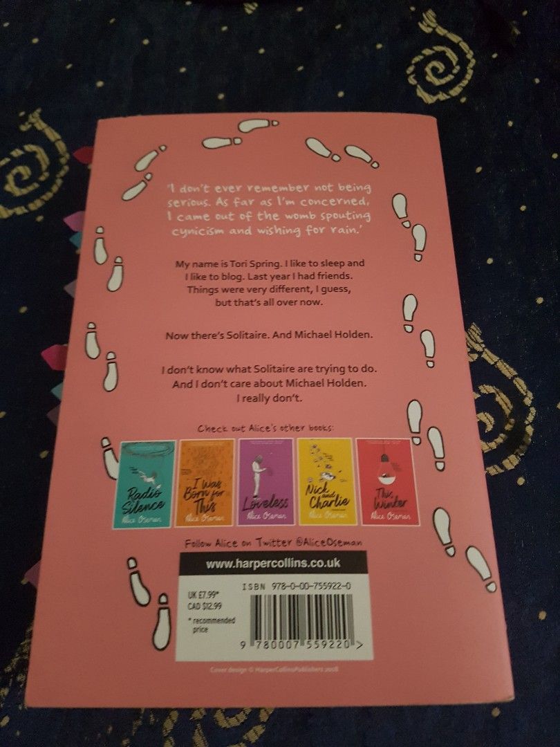 solitaire by alice oseman heartstopper, Hobbies & Toys, Books ...