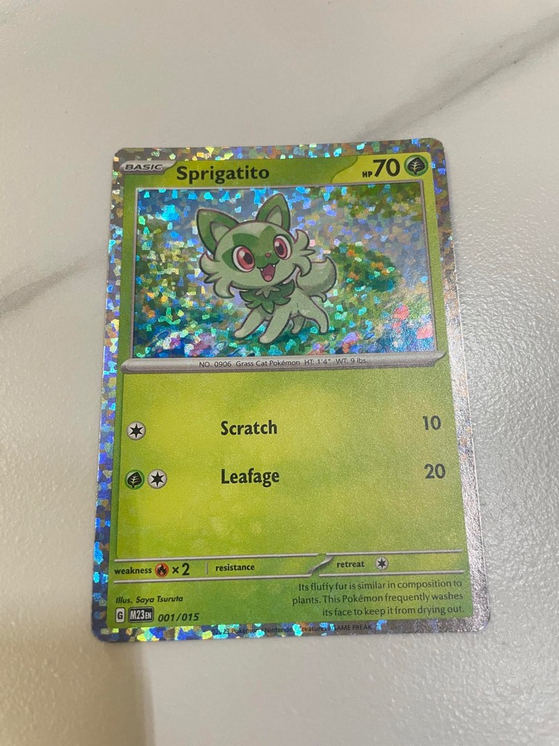 Sprigatito Pokemon Card, Hobbies & Toys, Collectibles & Memorabilia ...