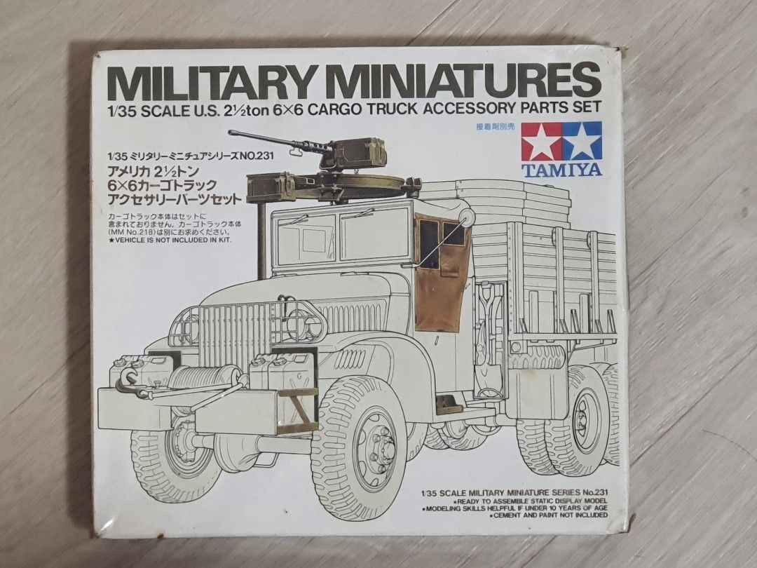 Tamiya 1/35 US halftrack ww2 accessory set plastic model kit, Hobbies ...
