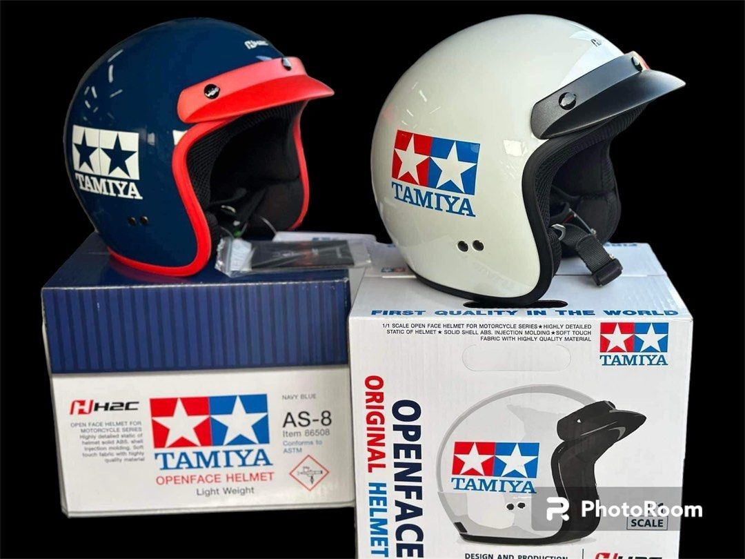 TAMIYA MOTORCYCLE OPENFACE HELMET, Motorbikes, Motorbike Parts ...