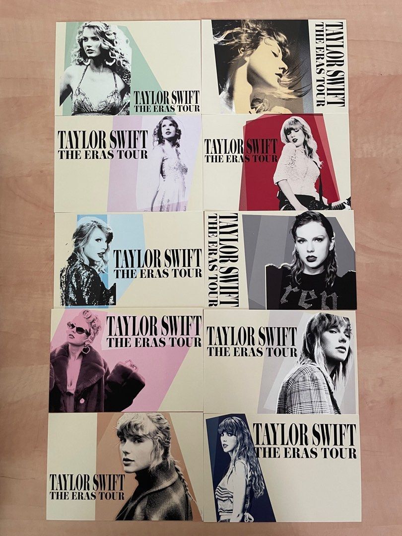 Taylor Swift The Eras Tour VIP merch Postcards, Hobbies & Toys, Books ...