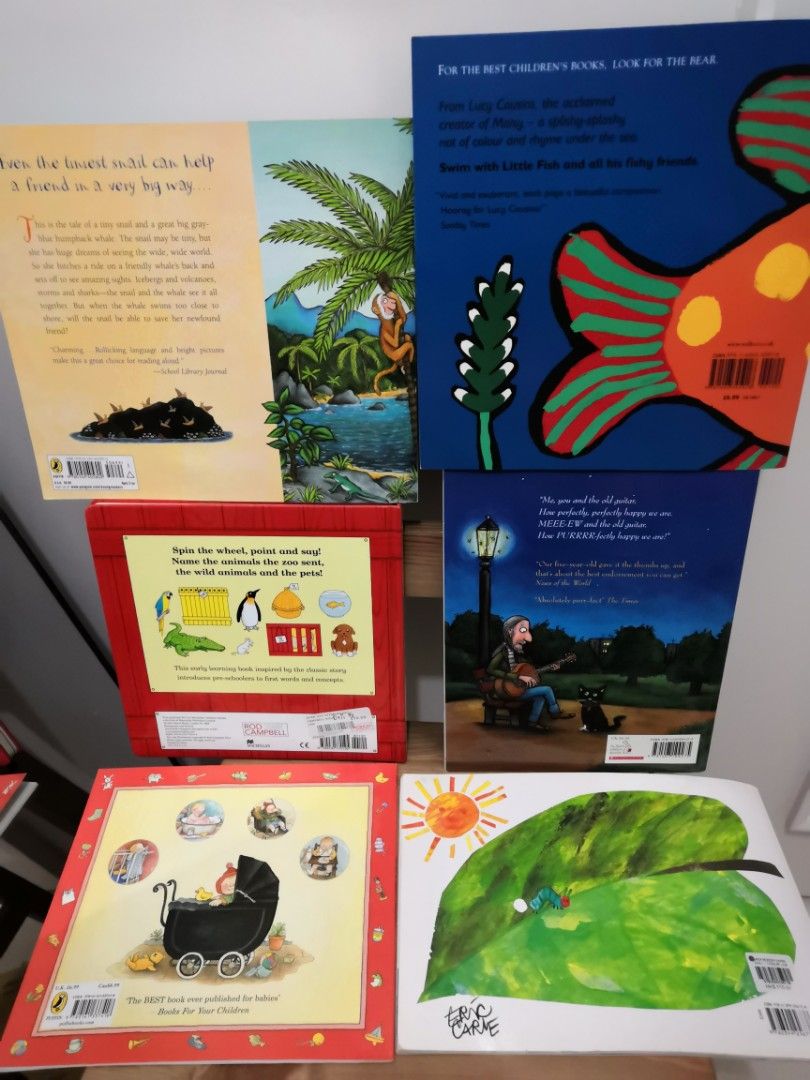 英文兒童故事書、遊戲書：The Snail and the Whale / The Very Hungry Caterpillar ...