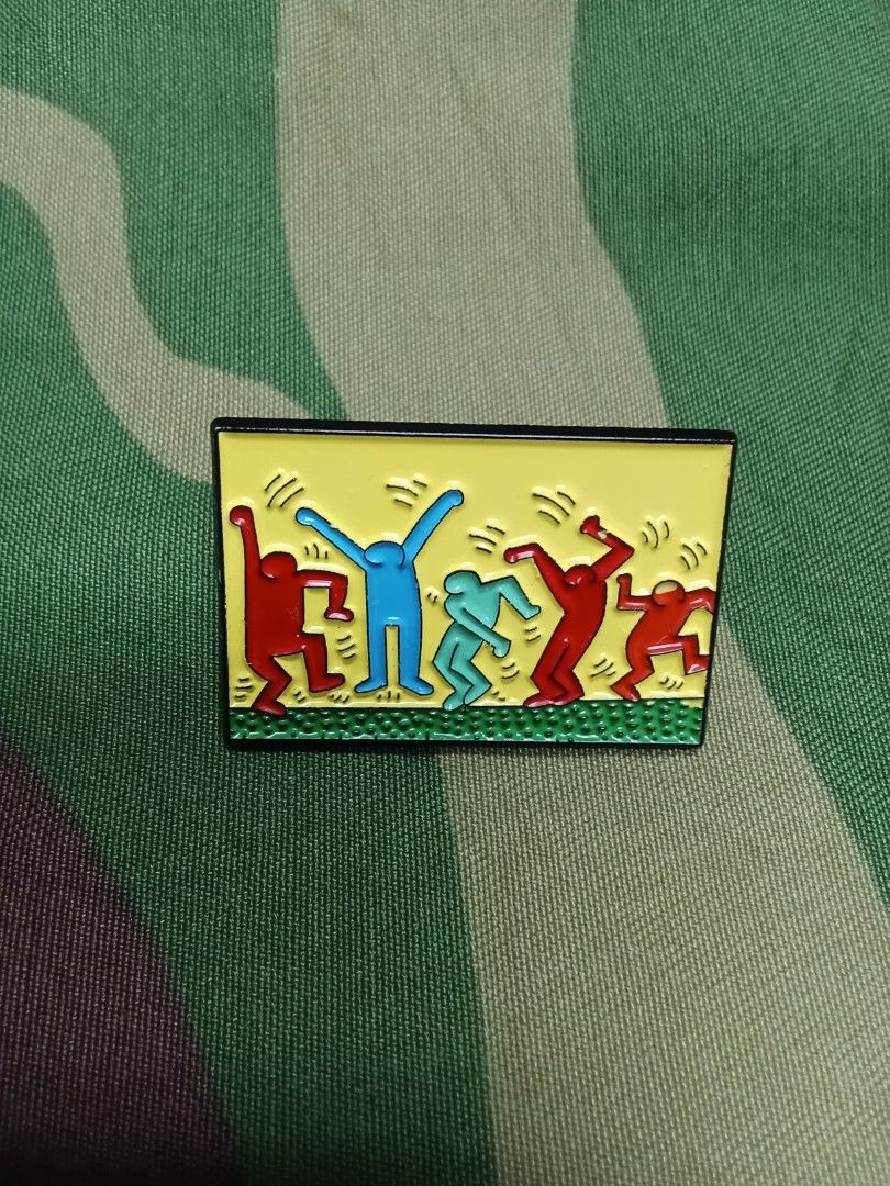 Universe of Keith Haring pin, Men's Fashion, Coats, Jackets and ...