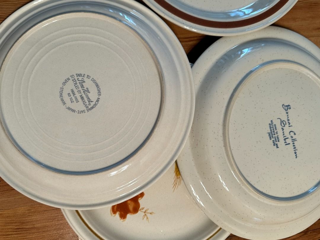 Vintage Stoneware Dinner Plates, Hobbies & Toys, Memorabilia ...