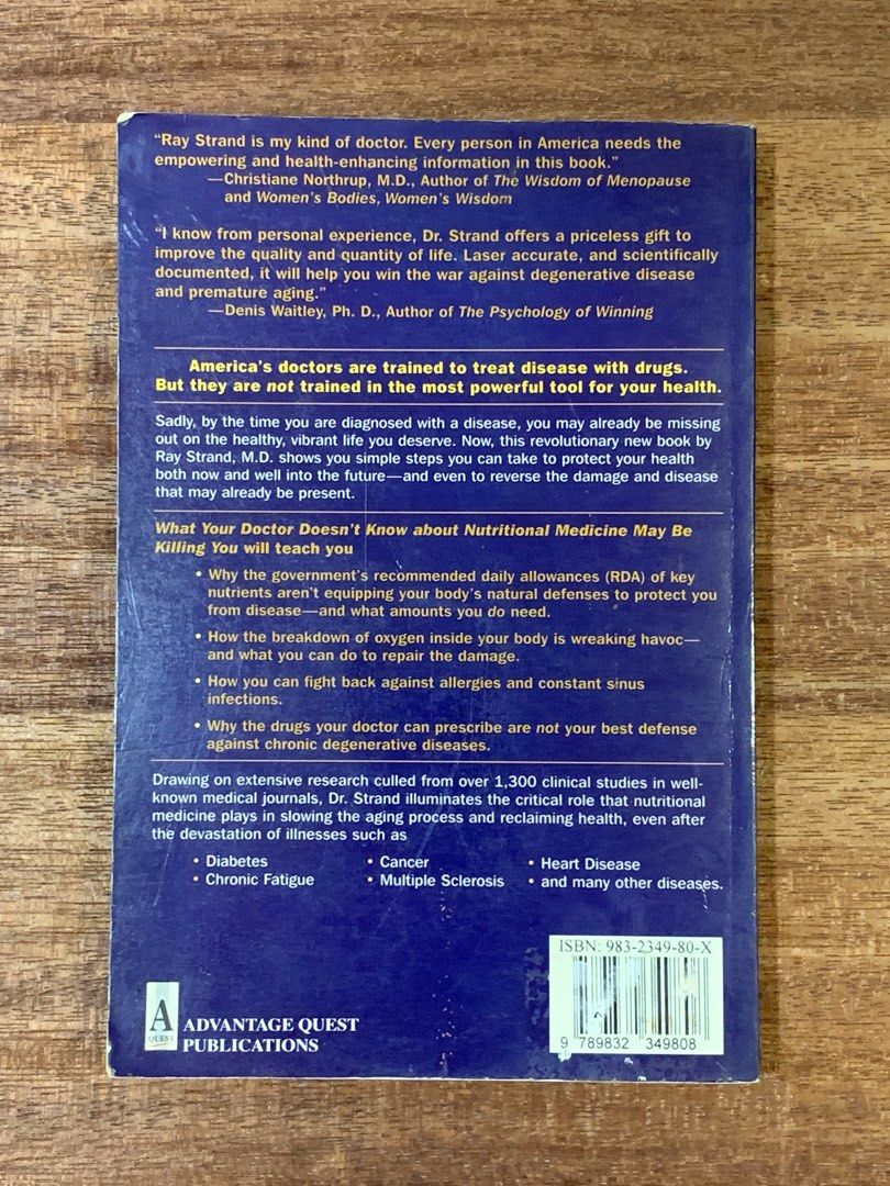 WHAT YOUR DOCTOR DOESN’T KNOW ABOUT NUTRITIONAL MEDICINE MAY BE KILLING ...