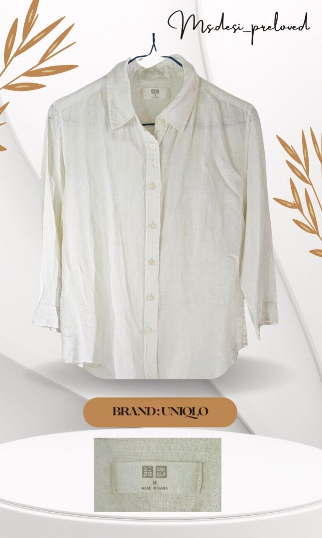 White Shirt Kemeja Putih Brand Zara Executive Uniqlo dll Preloved, Fesyen Wanita, Pakaian Wanita ...