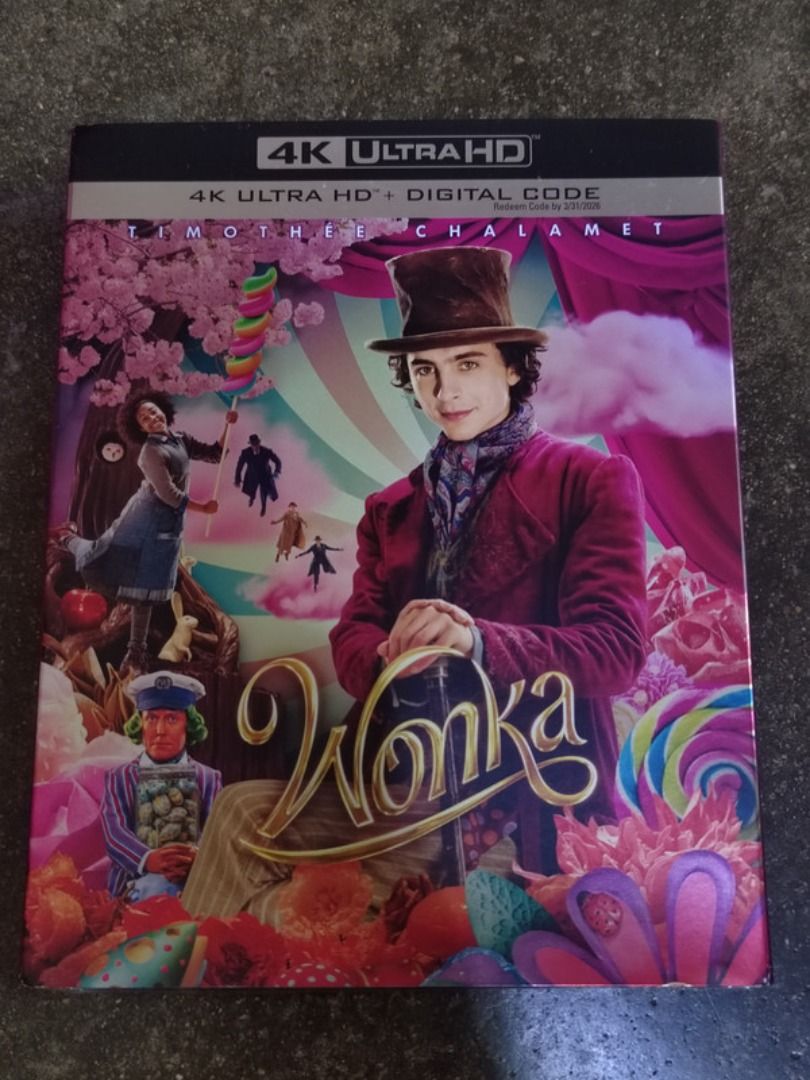 Wonka 4K Slipcover (US), Hobbies & Toys, Music & Media, CDs & DVDs on ...