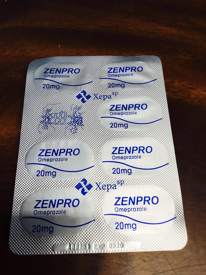 Zenpro Omeprozole 20mg Capsule Tablets for Gastric Discomfort, Health ...