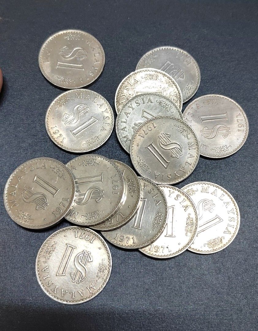 1971, rm1 coin syling lama malaysia, Hobbies & Toys, Collectibles ...