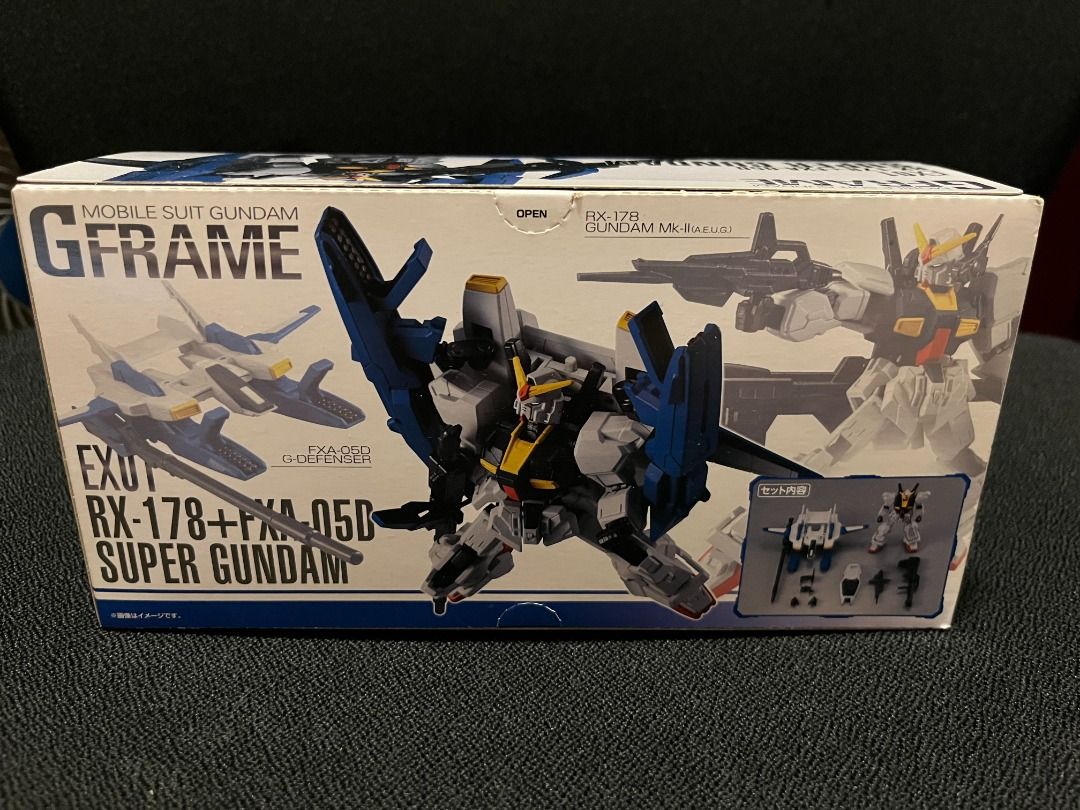 全新靚盒未開 Bandai 食玩 GFrame G Frame EX01 Z Gundam 高達 RX-178 FXA-05D Super ...