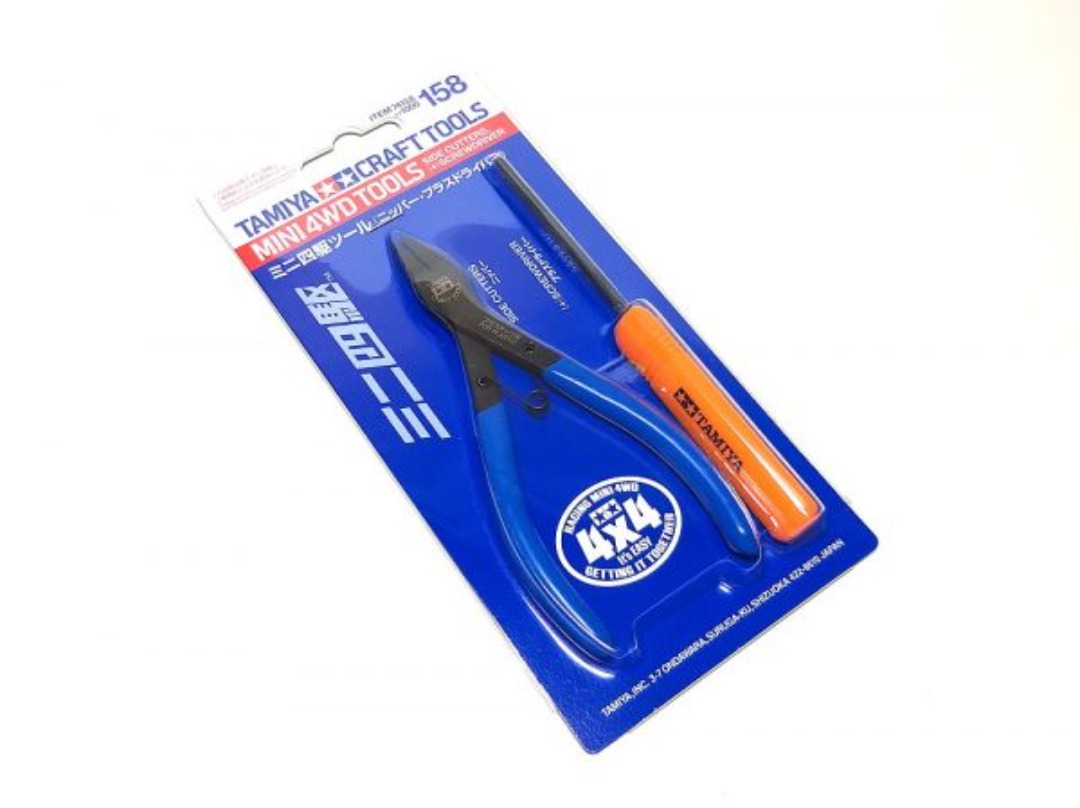 田宮模型精密工具四驅車仔切割刀及螺絲批套件 TAMIYA Mini 4WD Tools Side Cutters & Screwdriver ...
