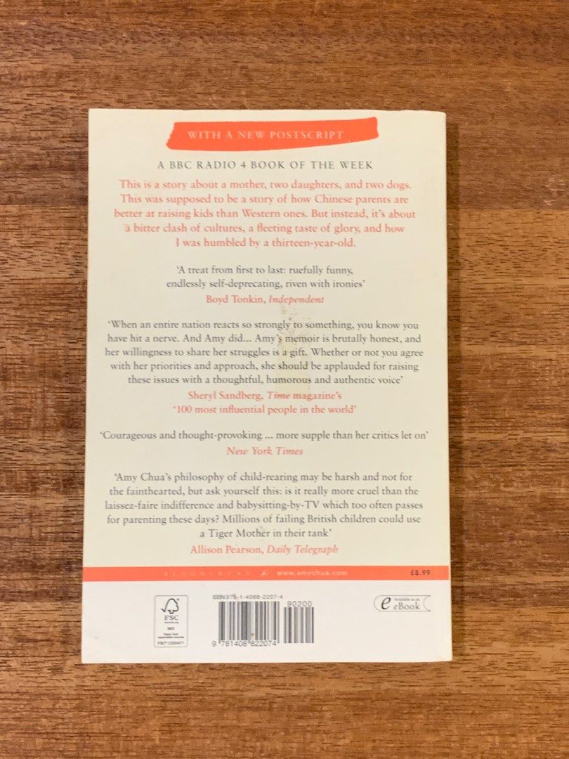 Battle Hymn OF THE TIGER MOTHER book by AMY CHUA, Hobbies & Toys, Books ...