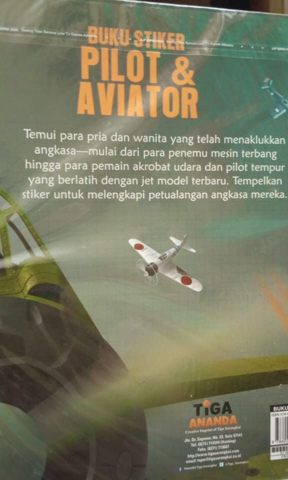Buku Stiker Pilot dan Aviator, Buku & Alat Tulis, Buku Anak-Anak di ...