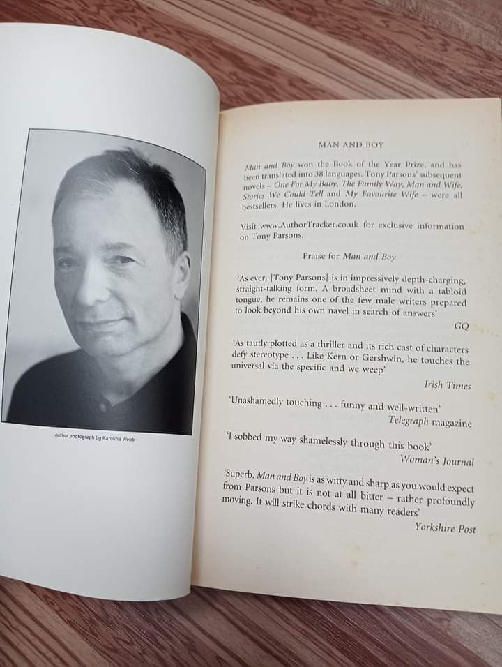 Buku Tony Parson -man and boy Condition used RM15 DFOD, Hobbies & Toys ...