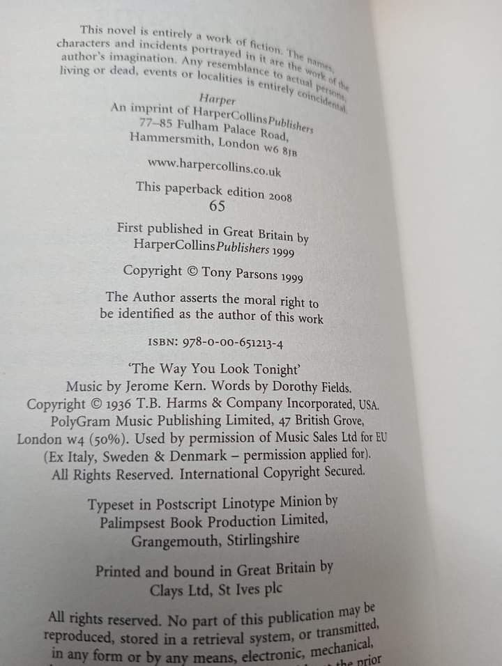 Buku Tony Parson -man and boy Condition used RM15 DFOD, Hobbies & Toys ...