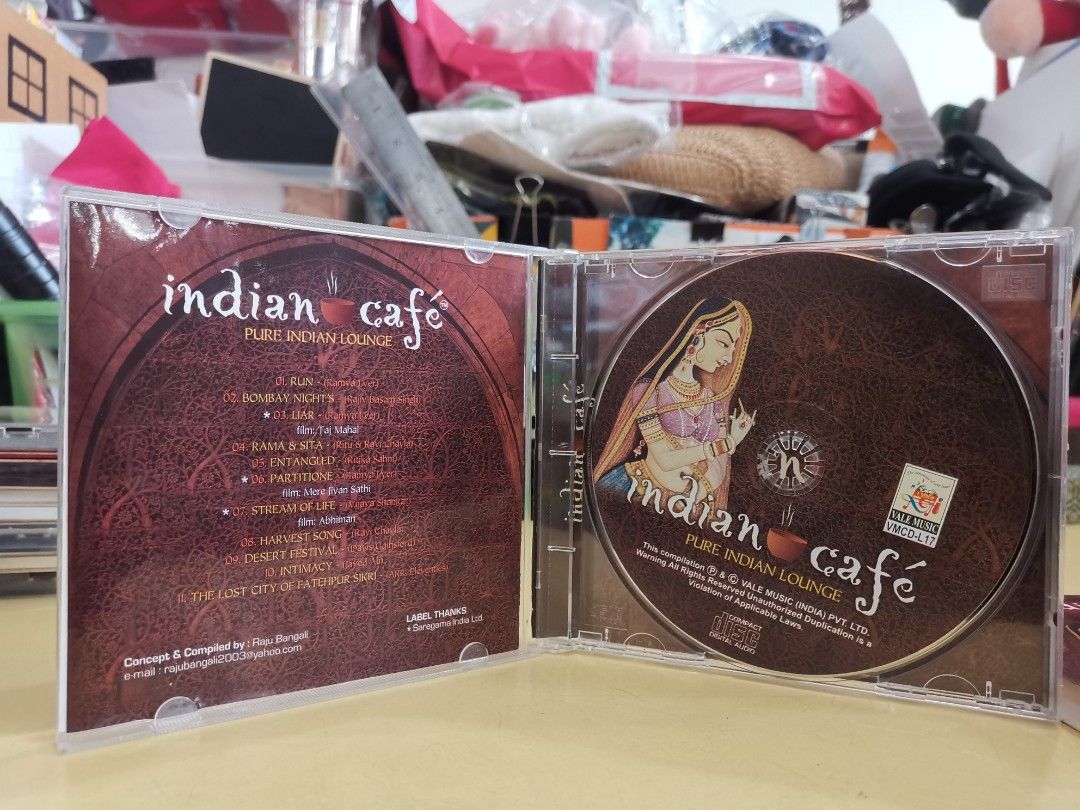 (CD) INDIAN cafe Pure Indian Lounge, Hobbies & Toys, Music & Media, CDs ...