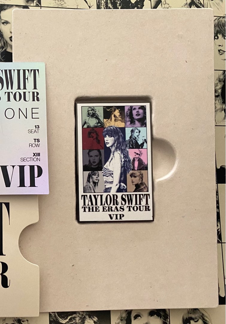 The Eras Tour VIP Merch - Taylor Swift Pin, Hobbies & Toys, Memorabilia ...