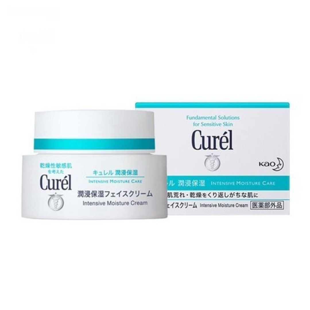 Curel KAO 花王 深層高效保濕面霜潤浸保濕深層 40g (適合乾燥性敏感肌) Intensive Moisture Care Moisture Facial Cream on ...