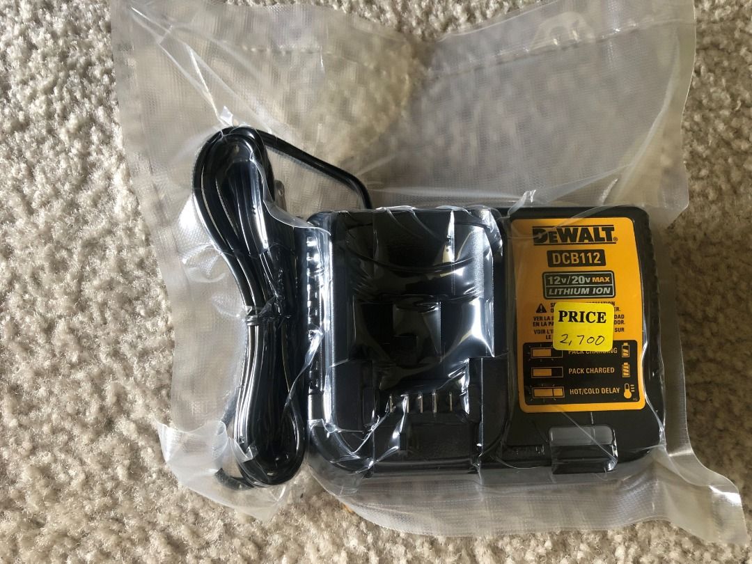 DEWALT DCB112 12V to 20V Lithium-Ion Battery Charger, converted to 220V ...
