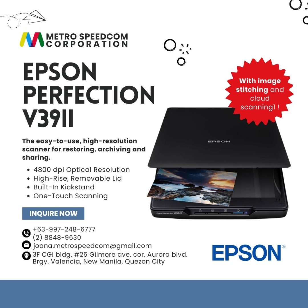 EPSON PERFECTION V39II Scanner, Computers & Tech, Printers, Scanners & Copiers on Carousell