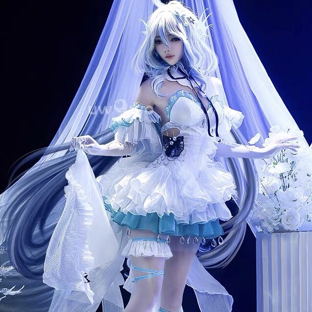 Genshin Impact Mermaid Furina Cosplay {MAEMI SR}, Hobbies & Toys ...