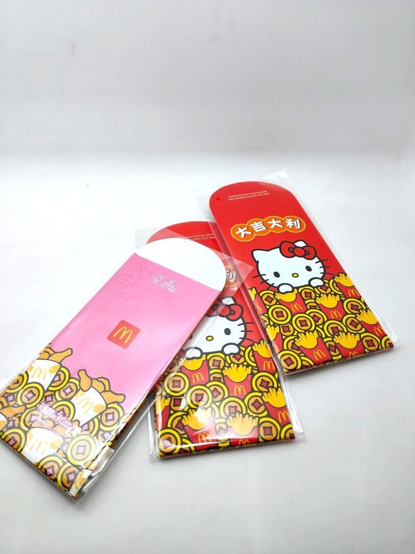 Hello Kitty Sanrio Mc Donald's AngBao Ang Bao Red Packets, Hobbies ...