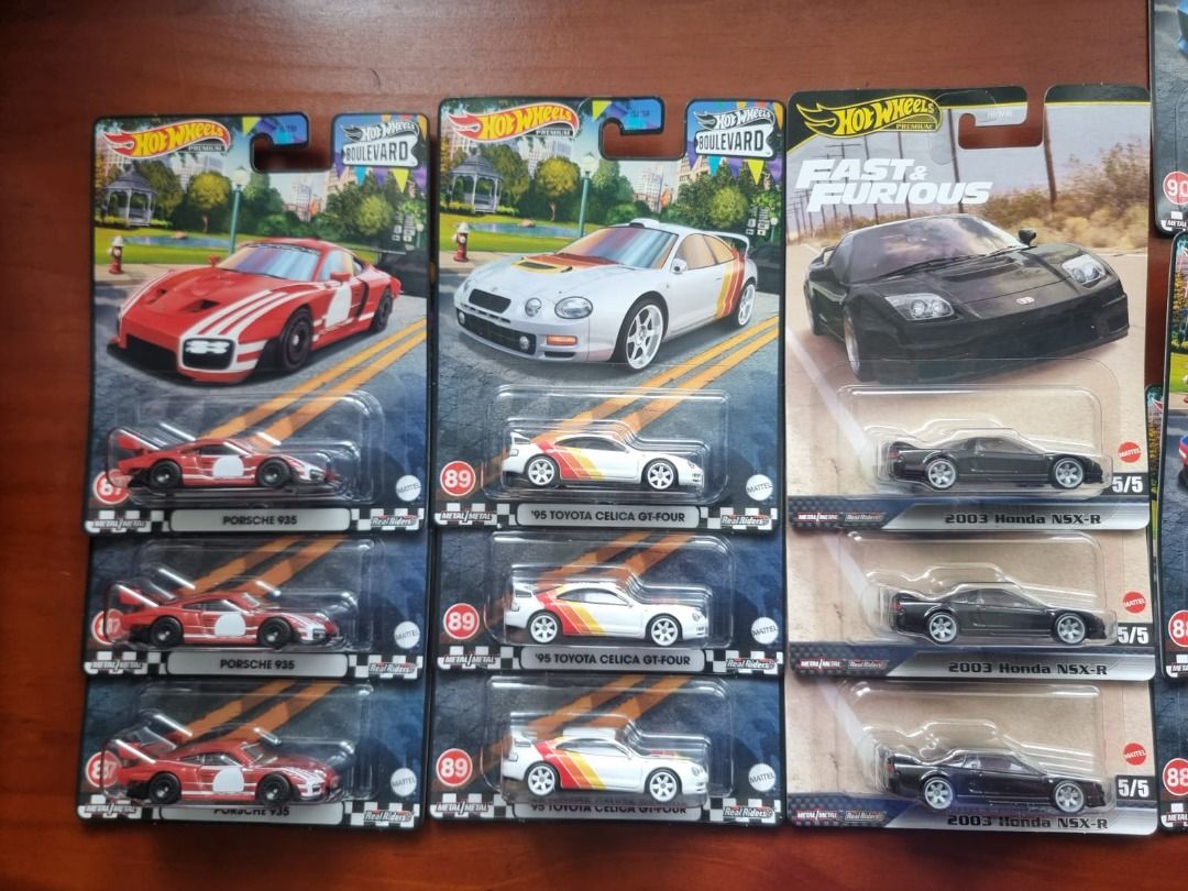 Hot Wheels Premium Boulevarde FnF / Porsche 935 / Toyota Celica GT-Four ...
