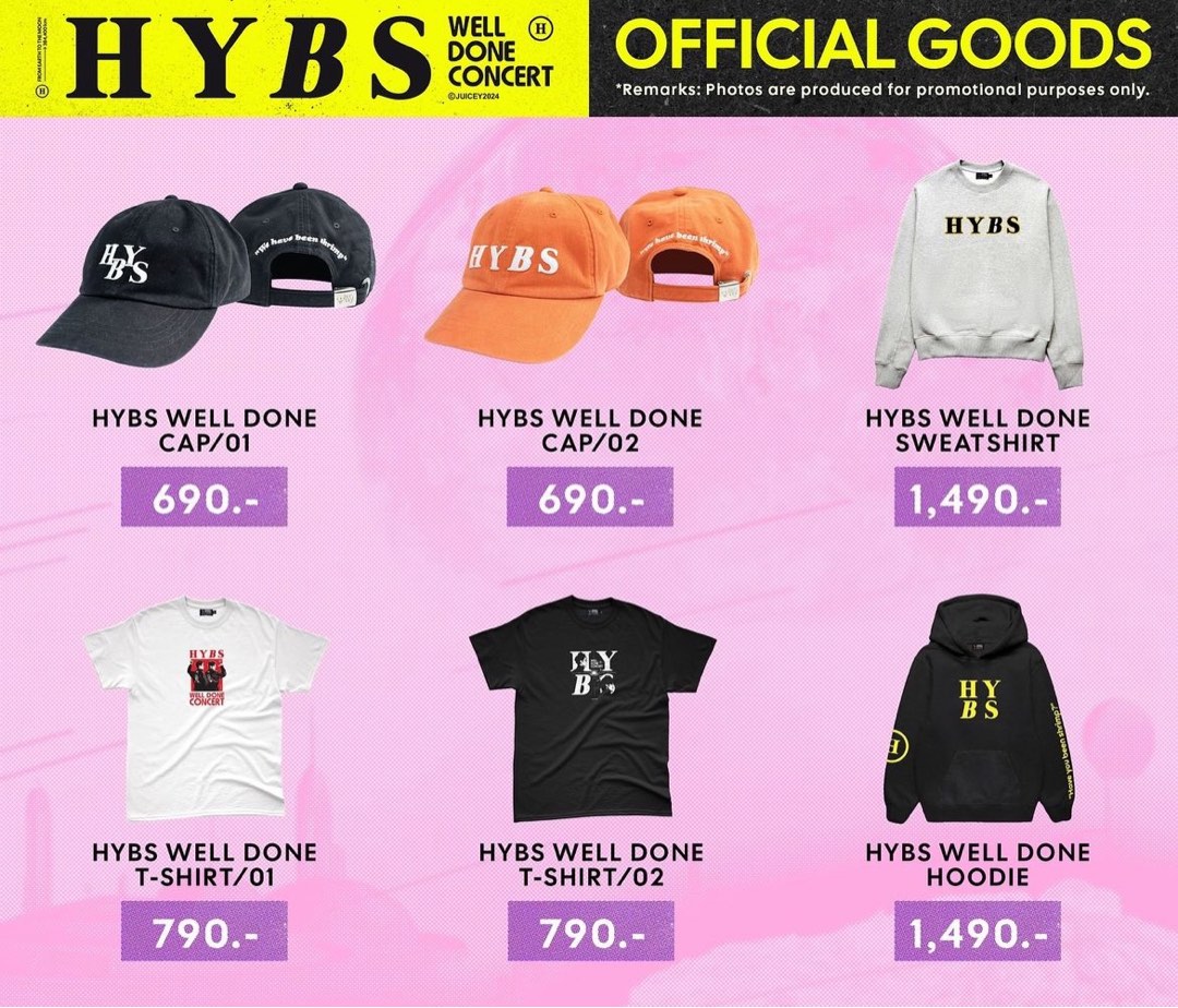 HYBS Well done Concert Merchandise Bangkok, Hobbies & Toys, Memorabilia & Collectibles, Fan ...