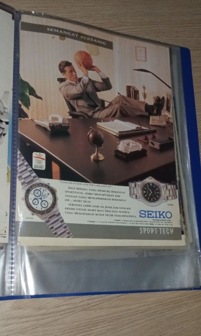 Iklan cetak jadul jam tangan seiko, Antik, Pajangan di Carousell