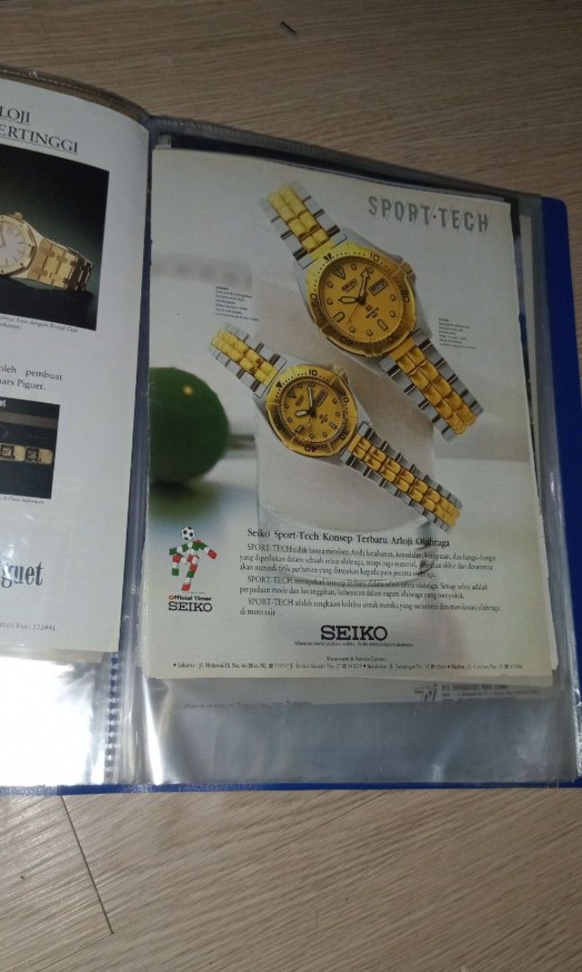 Iklan cetak jadul jam tangan seiko, Antik, Pajangan di Carousell