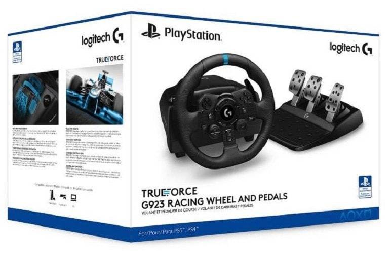 (FULL SET) Logitech G293 Racing Wheel, Shifter and Pedals with stand on ...