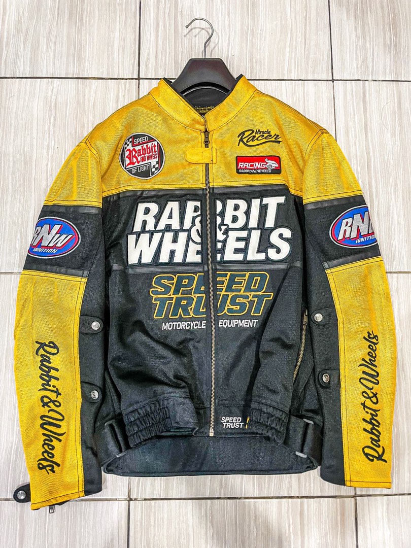 ORIGINAL!! JAKET MOTOR RABBIT AND WHEELS YELLOW SERIES, Olah Raga, Baju Olahraga di Carousell