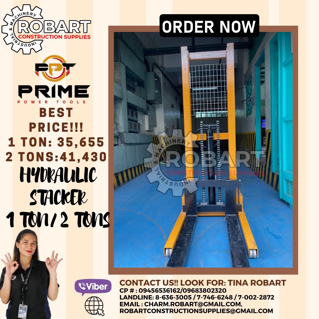 PRIME HYDRAULIC STACKER 1 TON/ 2 TONS, Commercial & Industrial ...